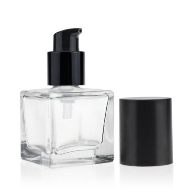 China Empty 15ml 30ml Airless Foundation Bottle Clear With Pump for sale