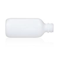 China 60ml Empty White Opal Boston Glass Bottle Cosmetic Packaging for sale