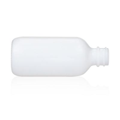 China 60ml Empty White Opal Boston Glass Bottle Cosmetic Packaging for sale
