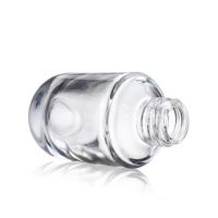 China Clear Empty Glass Pump Bottle 30ml Liquid Foundation with Pump for sale