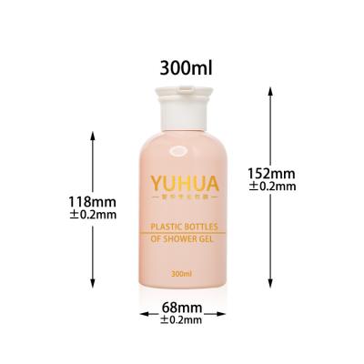 China 360ml 12oz Plastic Round Bottle With Lotion Pump 28/410 for sale