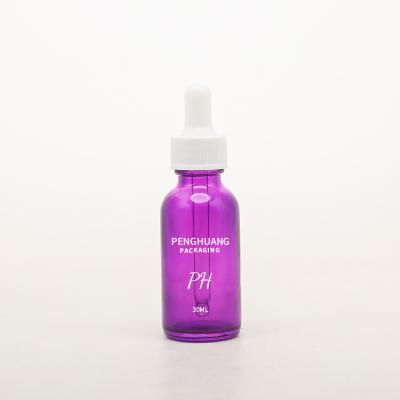Cina bottiglia di olio essenziale di vetro dello spruzzatore di 30ml Amber Boston Bottle White Pump in vendita