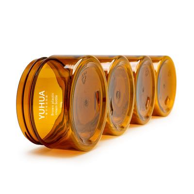 China Round Plastic Cream Jar With Screw Top Lids Container 100g Face Mask Packaging for sale