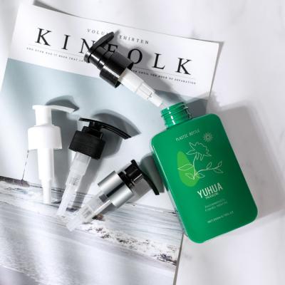 China Empty Plastic Bottle 200ML PET Square Shape Shampoo Bottles  Plastic Lotion Pump Bottle for sale