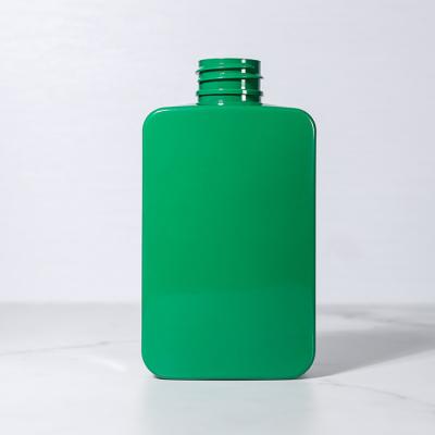 China Empty Plastic Bottle 200ML PET Square Shape Shampoo Bottles  Plastic Lotion Pump Bottle for sale