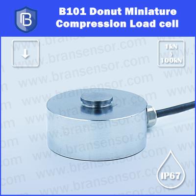 China 100kN Button Load Cell Big Capacity compression Load Cells for sale