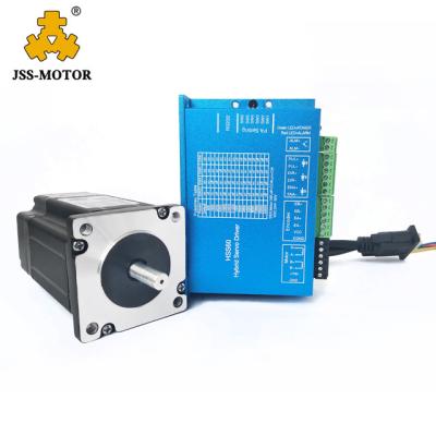 中国 エンコーダーHss60の雑種のサーボ運転者と2フェーズ ロボット腕NEMA 24のサーボ モーター3N.M 販売のため