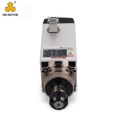 Cina Il quadrato del motore mandrino del dispositivo di raffreddamento di aria della macchina per incidere modella il fuso di 1.5kw 18000rpm in vendita