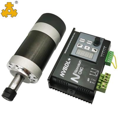 China Brushless Dc Motor CNC little router machine 48V 400W 12000rpm57BLY90-4120  black and white for sale