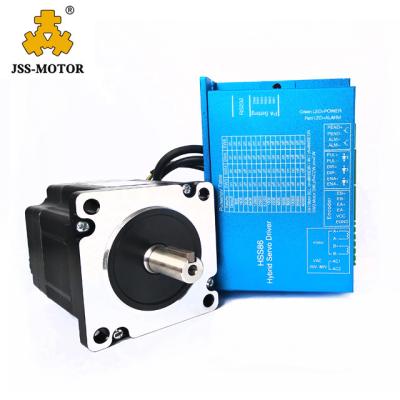 中国 Hss86 2フェーズ雑種の段階的なサーボ運転者86HSE4N 4NM 1000RPM 5A 14mm単一シャフト 販売のため