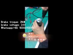 Nema23 stepper motor with brake , brake torque 2N.M , brake voltage 24V