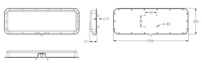중국 차량 관리를 위한 장거리 UHF RFID 안테나 선형 분극 12dBic 판매용