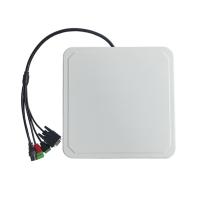 China UHF RFID Reader Integrated 9dBi Antenna Long Range 33dBm 800tags/s for Vehicle for sale