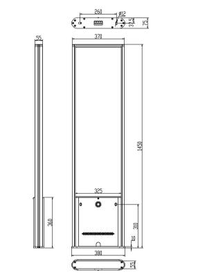 China Anti Theft UHF RFID Gate Reader Portal EPC C1G2 Protocol Alarm For Warehouse for sale