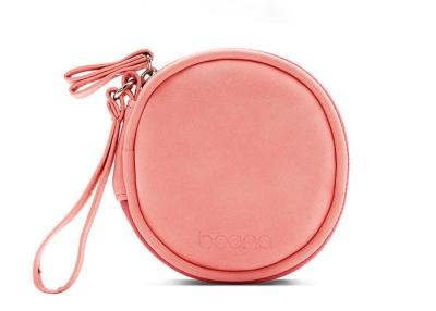 China New Design Mini Leather Earphone Wire Storage Bag , Coins Organizer Bag for sale