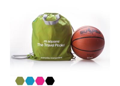 China Promotie Gedrukte Nieuwe Stijl die Drawstring-de Rugzakken van Gymnastieksporten vouwt Te koop