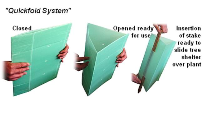 Tree Guard Corflute Plant Protection Triangle Shape 450x200x200