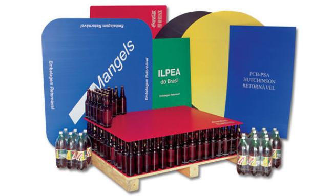 Schicht-Auflagen-Glasflasche