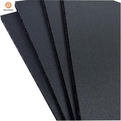 Cina Tavola di nido di miele in PP nera a 10 mm per custodia di volo in vendita
