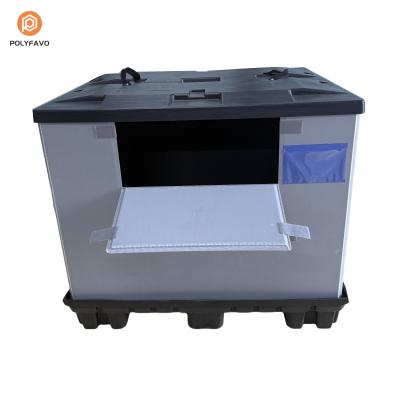 Cina Imballaggio a manicotto in plastica trasparente HDPE impilabile 1200x1000x900mm in vendita