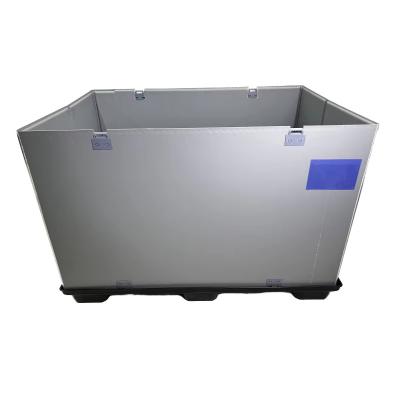 Cina 1600x1145x1067 mm imballaggio a manica con pallet di imballaggio contenitori di plastica in vendita
