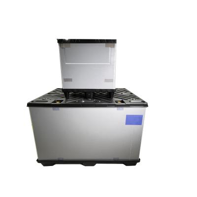 Cina 1600x1145x1067 mm imballaggio a manica con pallet di imballaggio contenitori di plastica in vendita