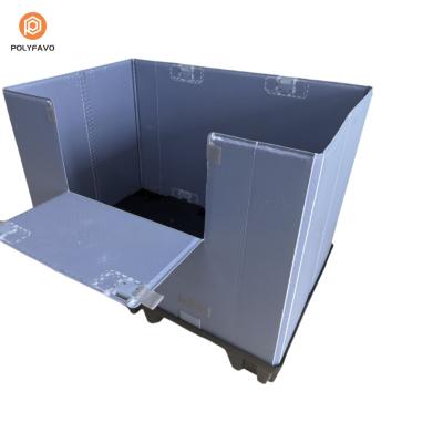 China Kunststoff-Hülsen-Großbehälter, faltbar, Paletten-Hülsen-Abdeckung, Box mit Deckel zu verkaufen
