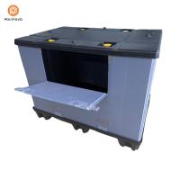 China Returnable Collapsible Foldable Plastic Pallet Box For Auto Parts for sale