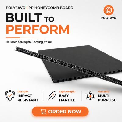 China 7mm 2800gsm Polypropylene Flight Panel Flight case Material PP Honeycomb Panel for sale