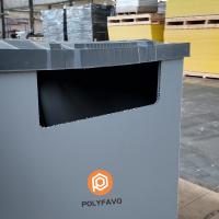 China Stackable Plastic Crates for Warehouse Storage, Collapsible Pallet Container Custom Cutouts, 300kg Dynamic Load for sale