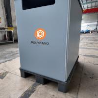 China Stackable Plastic Crates for Warehouse Storage, Collapsible Pallet Container Custom Cutouts, 300kg Dynamic Load for sale