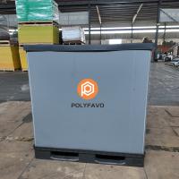China Stackable Plastic Crates for Warehouse Storage, Collapsible Pallet Container Custom Cutouts, 300kg Dynamic Load for sale