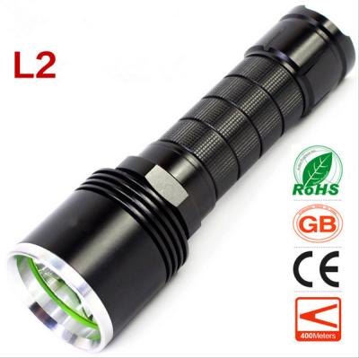 China 5 Light Modes 1200 Lumens  High Brightness 10W CREE XML L2 Handy LED Flashlight powered by 26650 Rechargeable Battery for sale