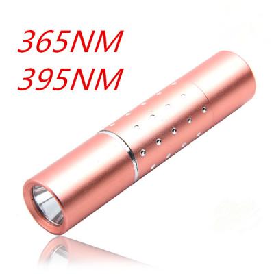 China Cheap Price AA Power 395NM Handheld LED UV Flashlight for Fluorescer,Jade,Jelwery,Blacklight LED Pet Urine Detector for sale