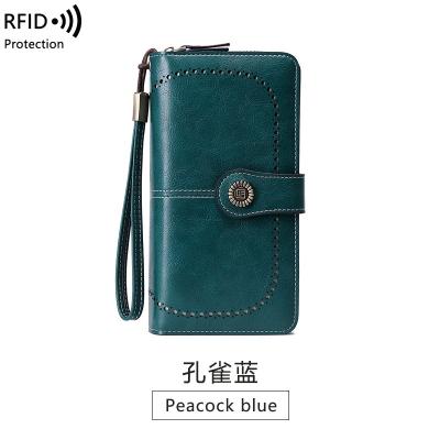 China Designer Wallets Famous Brands Rfid High Quality Custom Leather Wallet Waterproof Ladies Large for sale