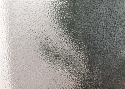 China Diamond Patterned Glass 5 Mm ~22 Mm For Toilet Shower Door Rain Flower Pattern for sale