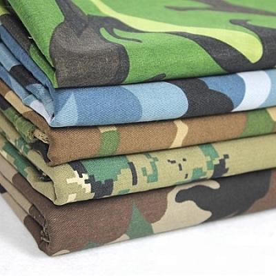China Polyester Cotton Blend Fabric for Camouflage Uniform in Medium Weight and TWILL Style for sale