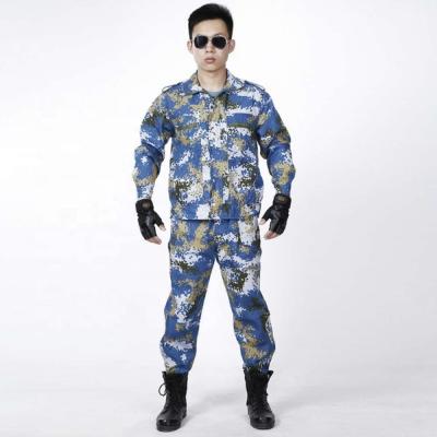 中国 デジタルプリントされた制服ジャケット用 平均重量ポリエステル綿の制服布 販売のため