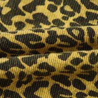 China Printed 4 Way Stretch Denim Fabric 230gsm Quick Dry Leopard Pattern 57/58 Inch for sale