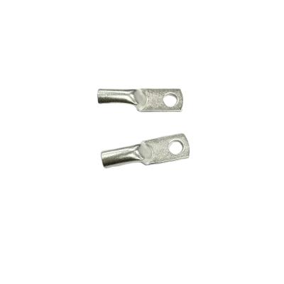 China 5.7 Elbow Silver Plated CNC Machined Bronze Copper Cable Lug with Rubber Stop for Electrical Connections for sale