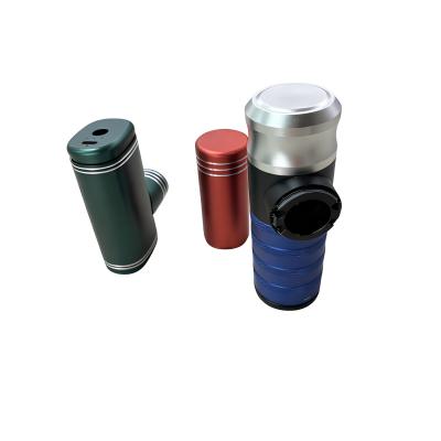 China Custom CNC machined aluminum alloy massager housing, anodized fascia gun housing, multi-color massager replacement housing for sale
