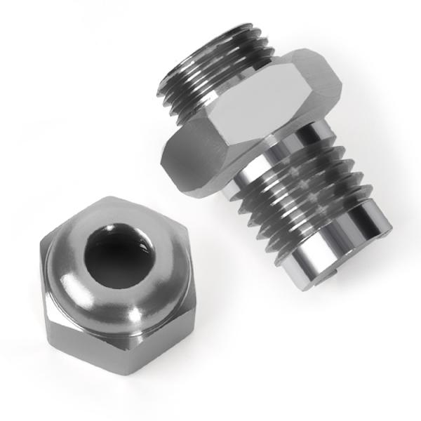 Quality Ultra Precision Stainless Steel Hex Head Bolt & Nut Set Custom Size Threaded Machining Fasteners Customization for sale
