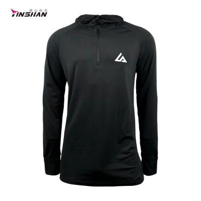 China Sportkleding Type Half Zipper T-Shirt voor snel droge basislaag evenementen in S/M/L/XL maten Te koop