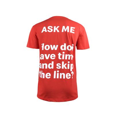 China Dining Room Worker Uniform with Soft and Breathable 100% Polyester Shirts in Red Color for sale