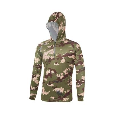 China VOLGEND DRY Sport visserskleding OEM Custom Hoogte IJssilk Zonnebrandcrème Hooded Print Coat Te koop