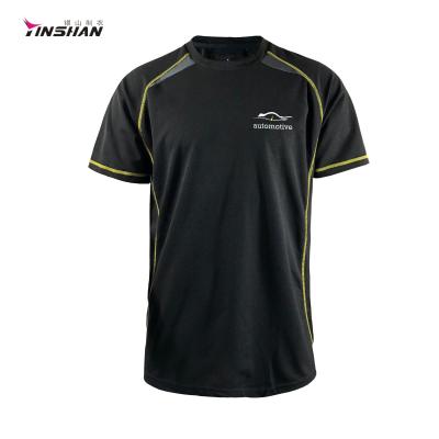 Cina T-shirt da corsa con manica corta da uomo in cotone di poliestere con tessuto a secco rapido personalizzato in vendita