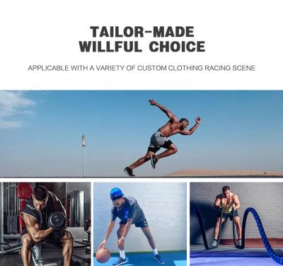 China Saco desportivo para homens personalizado Impressão personalizada Wicking Roupa de corrida respirável à venda