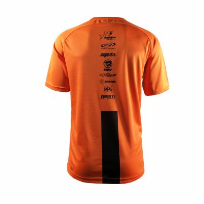 Cina Stampa a sublimazione T-shirt arancione per uomini S/M/L/XL Logo personalizzato in vendita