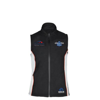 China Customized Logo Printing Polyester Wicking Softshell Running Vest for Motor Team Men for sale