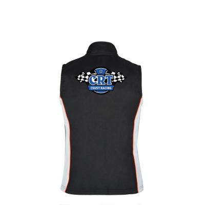 China Customized Logo Printing Polyester Wicking Softshell Running Vest for Motor Team Men for sale
